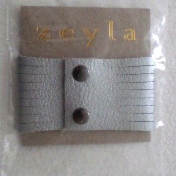 ZEYLA | Jewelry | Zeyla Italian Leather Slashed Cuffs In Colors | Poshmark